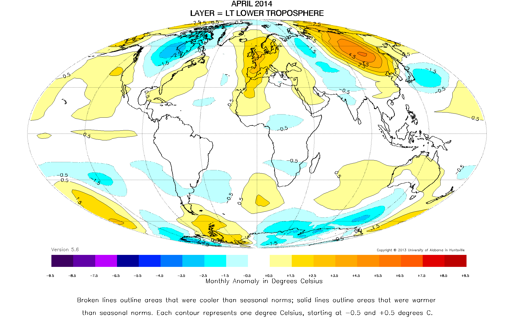 Global Temperature Report :: The University of Alabama in Huntsville